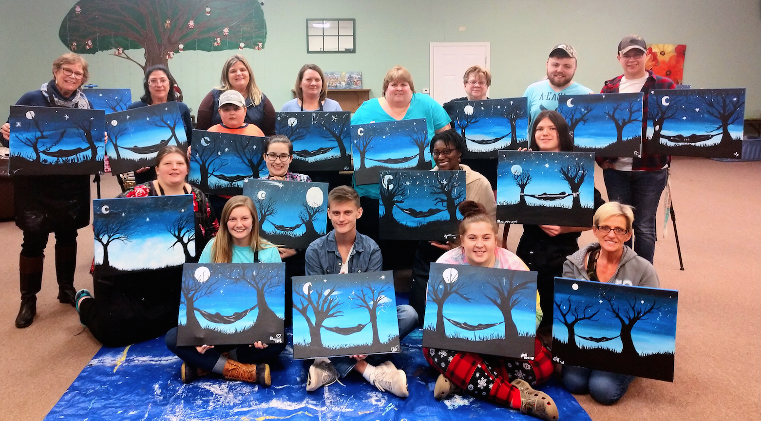 Senior paint night held | The Charlotte Gazette